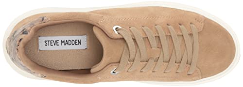 Steve Madden womens Charlie Sneaker, Taupe Suede, 11 US