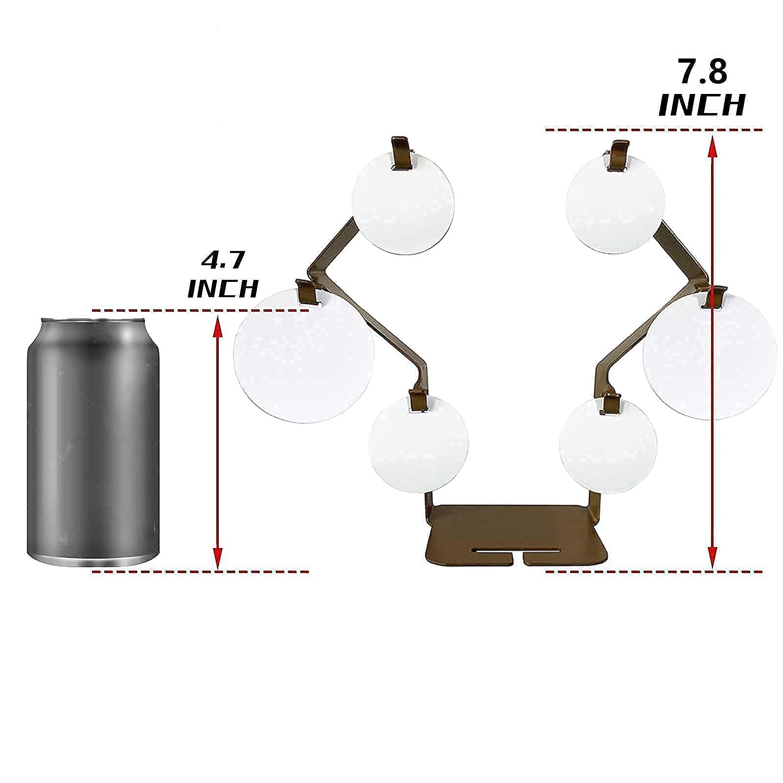 Atflbox Resetting and Rotate The Metal Shooting Target for Airsoft BB Guns,Star and Tree