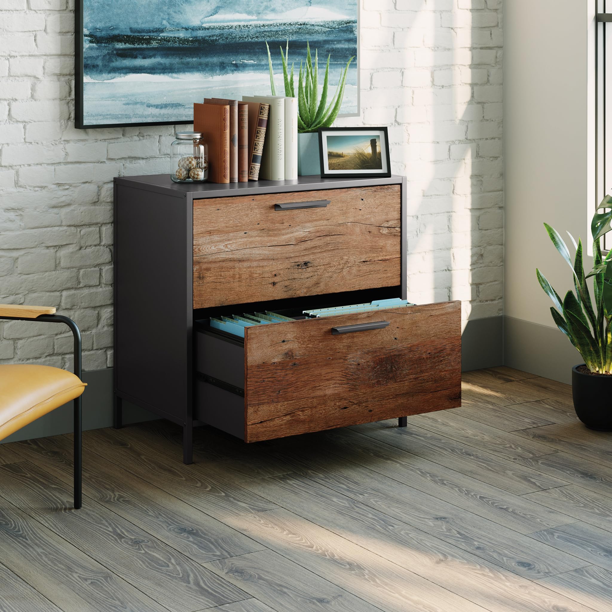 Sauder Boulevard Cafe Lateral File, Vintage Oak