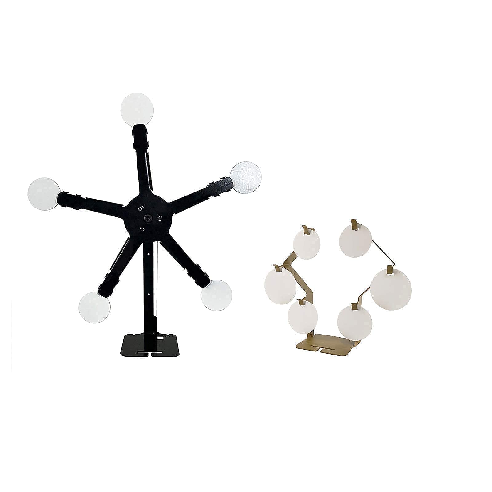 Atflbox Resetting and Rotate The Metal Shooting Target for Airsoft BB Guns,Star and Tree