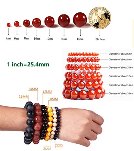 7 Chakra Natural Stone Beads Mixed 100pcs 8mm Round Genuine Real Stone Beading Loose Gemstone Amethyse Color DIY Smooth Beads for Bracelet Necklace Earrings Jewelry Making (7 Chakra Stone, 8mm)