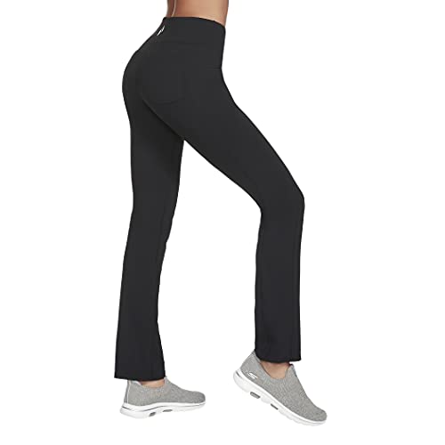 Skechers womens Go Walk Pant Leggings, Bold Black, Small Petite US