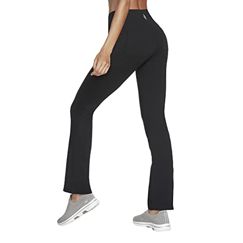 Skechers womens Go Walk Pant Leggings, Bold Black, Small Petite US