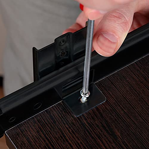 Veemoon 1 Under Desk Keyboard Rails Computer Accessories Adjustable Keyboard Slide Keyboard Tray Slide