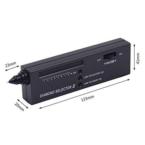 HMKIS Diamond Tester Pen, High Accuracy Jewelry Diamond Tester+ 60X Mini LED Magnifying, Professional Diamond Selector for Novice and Expert, Thermal Conductivity Meter