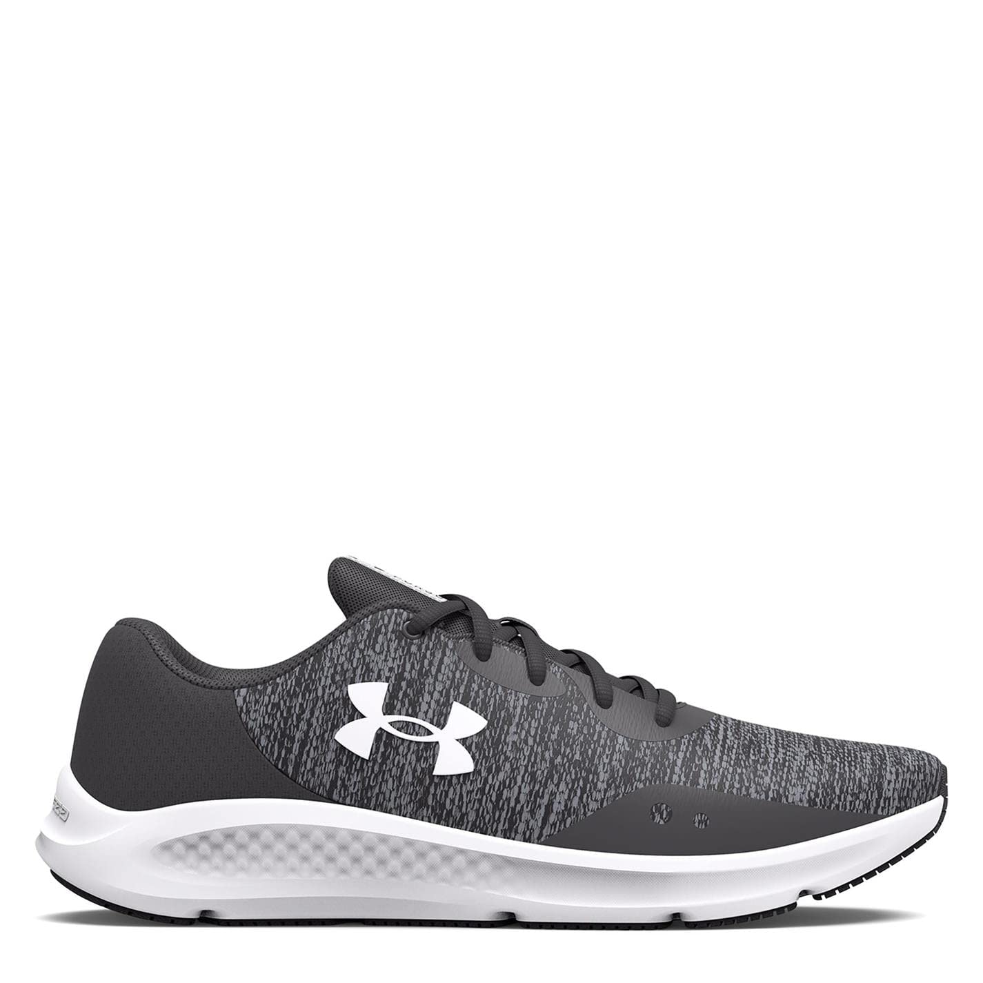 Under Armour Men's Charged Pursuit 3 Twist, Jet Gray/White, 8 US