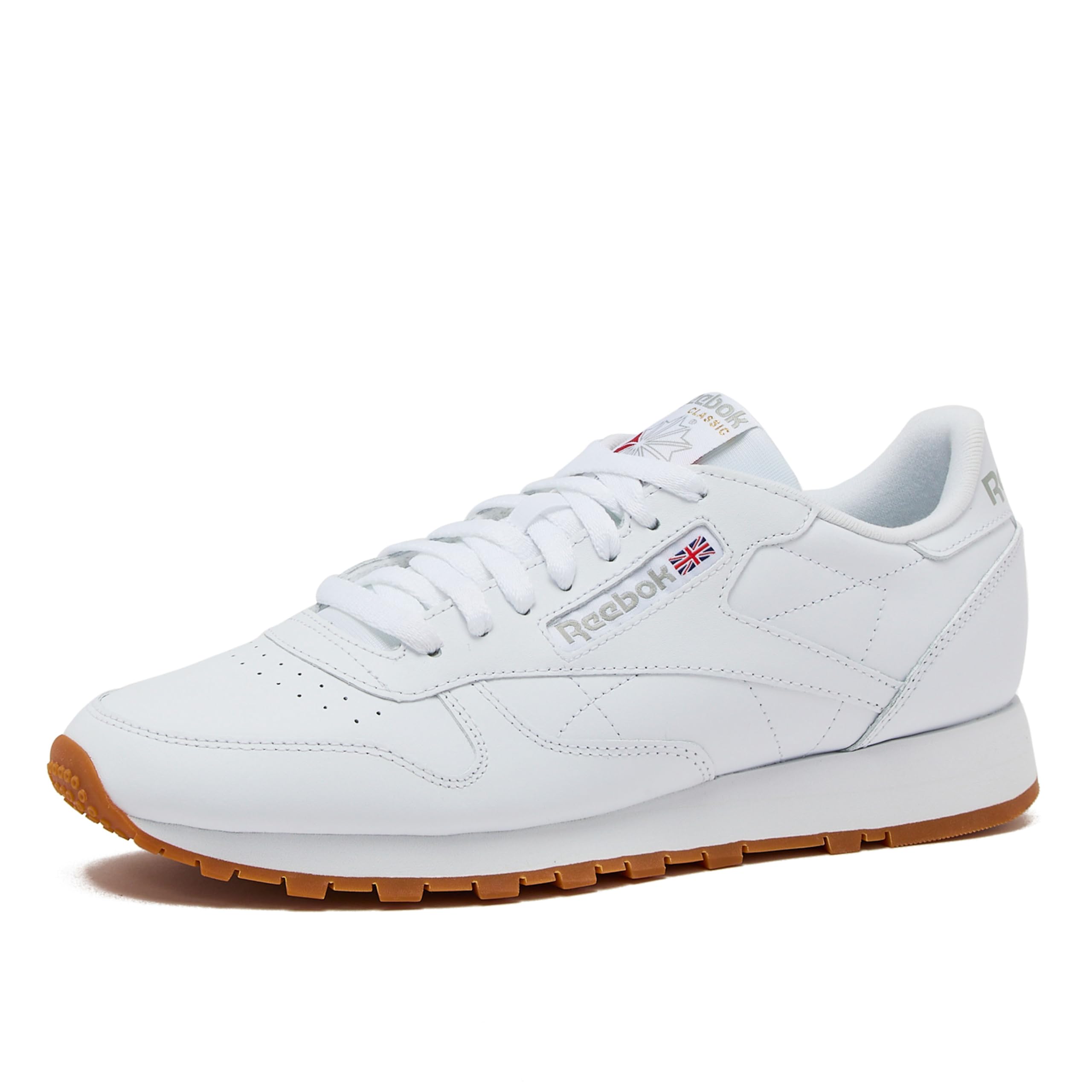 Reebok Unisex Classic Leather Sneaker, FTWR White/Pure Grey 3 Rubber Gum-03, 13 US Men