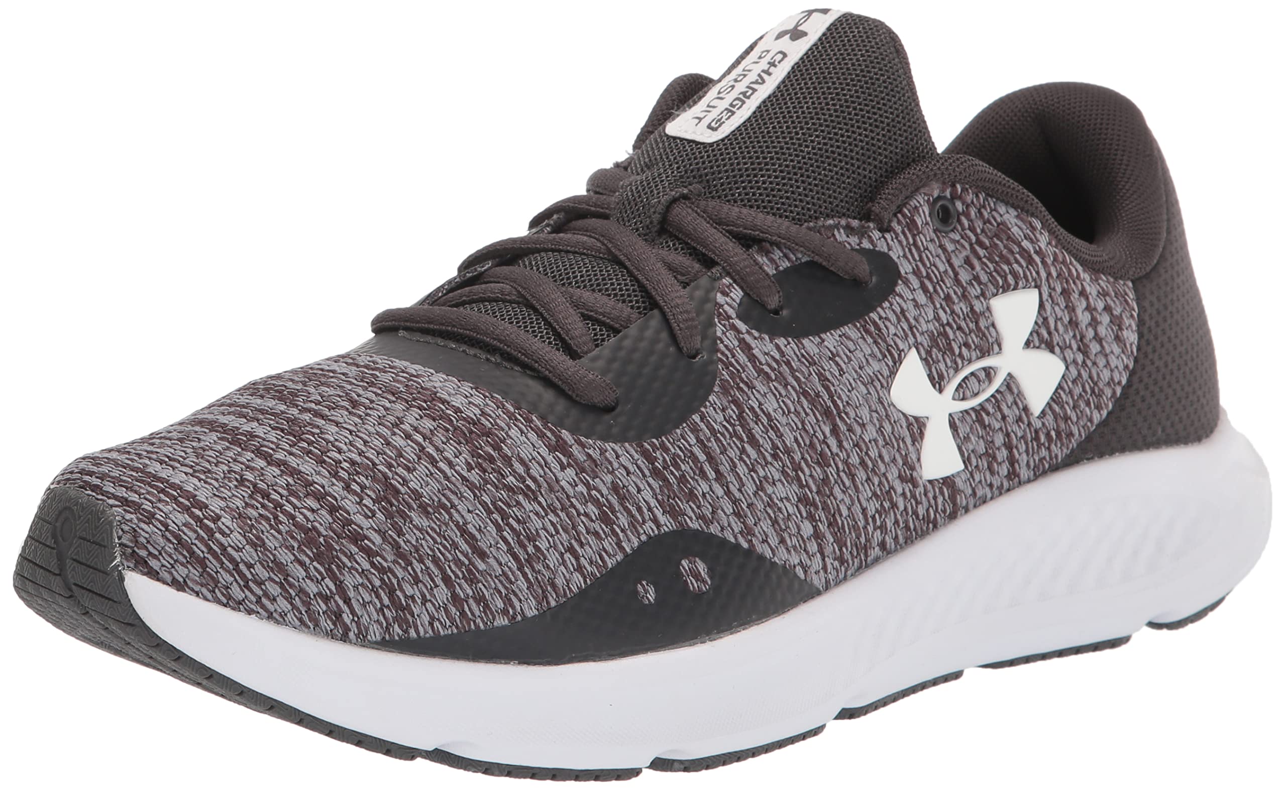 Under Armour Men's Charged Pursuit 3 Twist, Jet Gray/White, 8 US