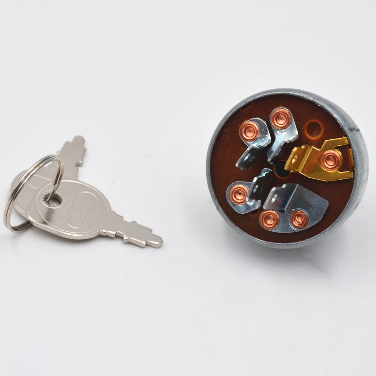 NC Craftsmen Riding Lawn Mower Ignition Switch with 3 Position 2 Keys 5 Terminals STD365402 24688 725-0267 925-0267 21064 42106