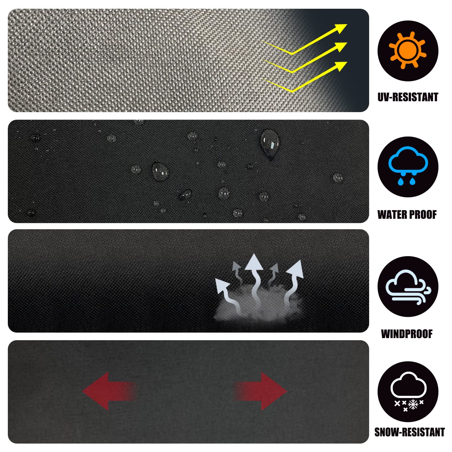 ZBXFCSH Heavy Duty Grill Griddle Cover Water Proof 600D Polyester Table Top Griddle Cover Compatible with 17 inch Blackstone Griddle Without Griddle Hood