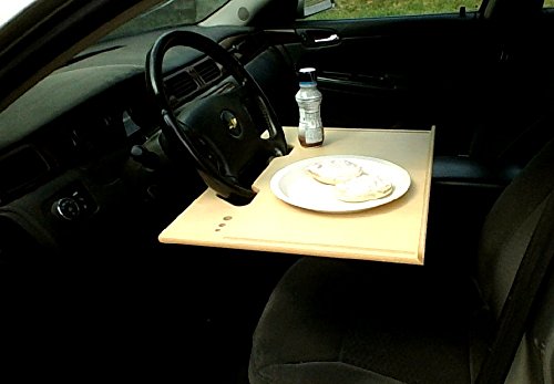 Wheeldesk Contractor Size (23 1/2" x 16 1/2") C-Desk Works Best in Larger Vehicles - Very Big Writing Surface - Mobile Office - Steering Wheel Laptop Table - Automobile Desk - Multipurpose Workstation