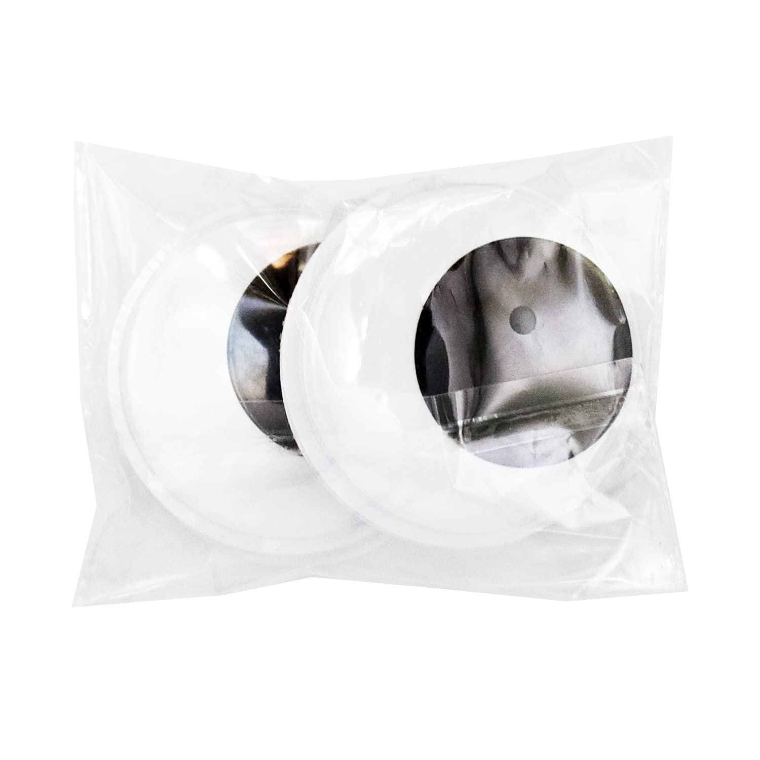 Xiasen Wiggle Eyes for Crafts 3 15 Inches Self Adhesive Giant Large Self Stick Google Eyes 4 Pack for Crafts Decoration Accessories white black