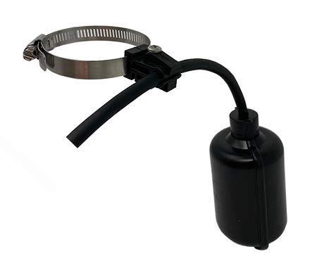 PumpSpy Sump Pump Tethered Universal Float Switch Replacement with Piggyback Plug for Sewage, Reliable Water Level Performance - 10 foot cord