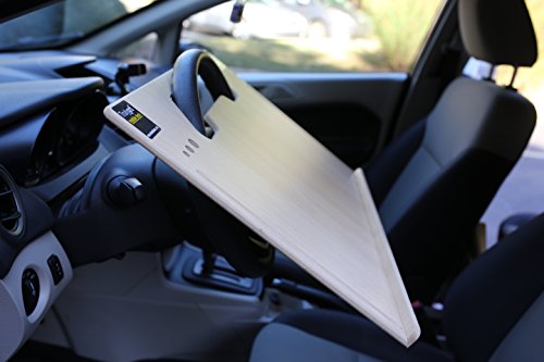 Wheeldesk Contractor Size (23 1/2" x 16 1/2") C-Desk Works Best in Larger Vehicles - Very Big Writing Surface - Mobile Office - Steering Wheel Laptop Table - Automobile Desk - Multipurpose Workstation