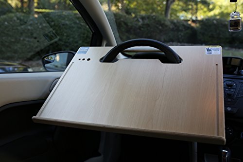 Wheeldesk Contractor Size (23 1/2" x 16 1/2") C-Desk Works Best in Larger Vehicles - Very Big Writing Surface - Mobile Office - Steering Wheel Laptop Table - Automobile Desk - Multipurpose Workstation