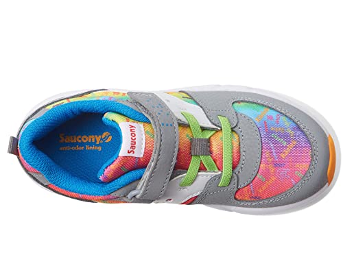 Saucony Jazz LITE 2.0 LX Sneaker, Rainbow Love, 10 US Unisex Little Kid