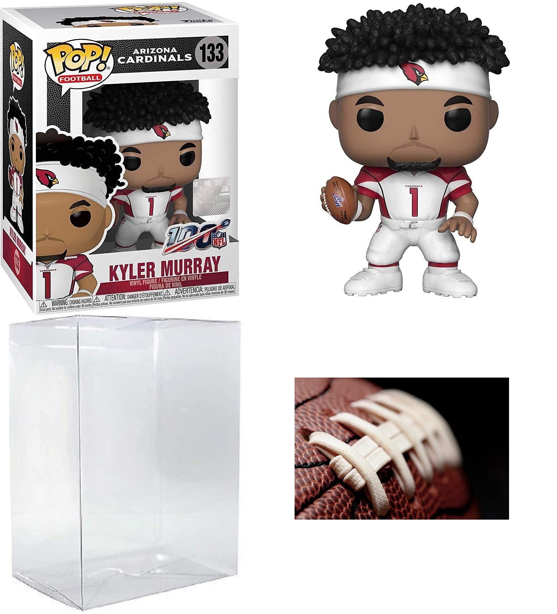 Pop NFL: Kyler Murray Arizona Pop # 133 Vinyl Figure (Bundled with EcoTek Pop Box Protector Case)