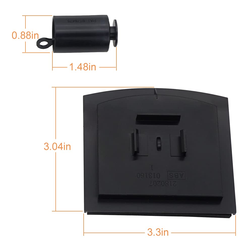 8201756 W10823377 Refrigerator Ice Dispenser Door Kit by SupHomie - Compatible with Whirlpool Refrigerators - Replaces AP3872692, 1164531, PS990120