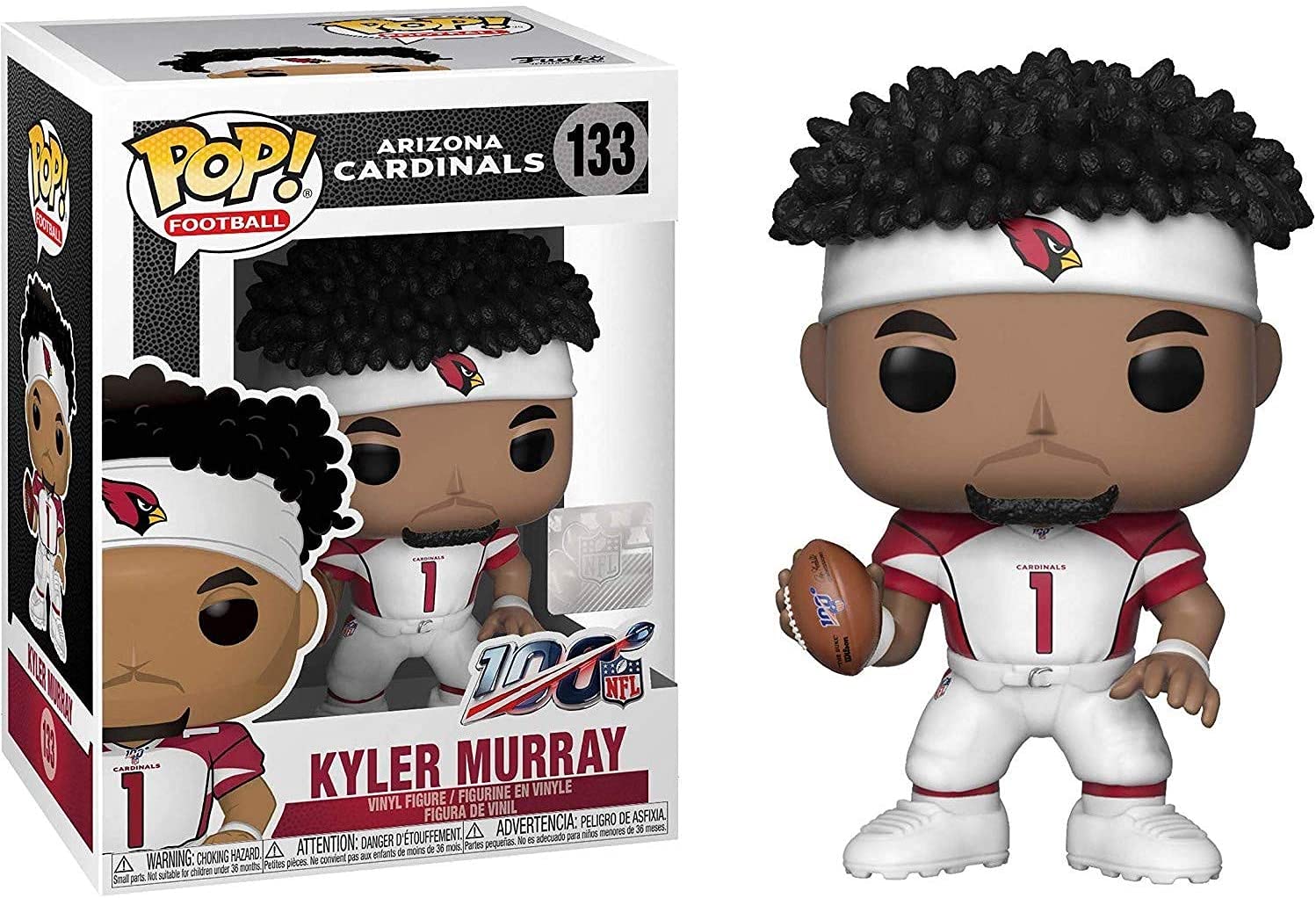 Pop NFL: Kyler Murray Arizona Pop # 133 Vinyl Figure (Bundled with EcoTek Pop Box Protector Case)