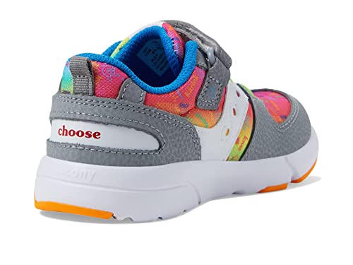 Saucony Jazz LITE 2.0 LX Sneaker, Rainbow Love, 10 US Unisex Little Kid
