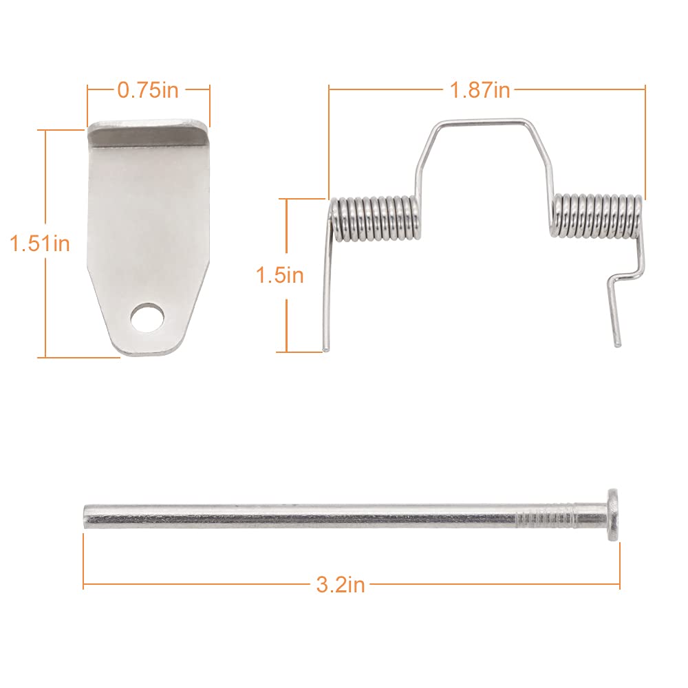 8201756 W10823377 Refrigerator Ice Dispenser Door Kit by SupHomie - Compatible with Whirlpool Refrigerators - Replaces AP3872692, 1164531, PS990120