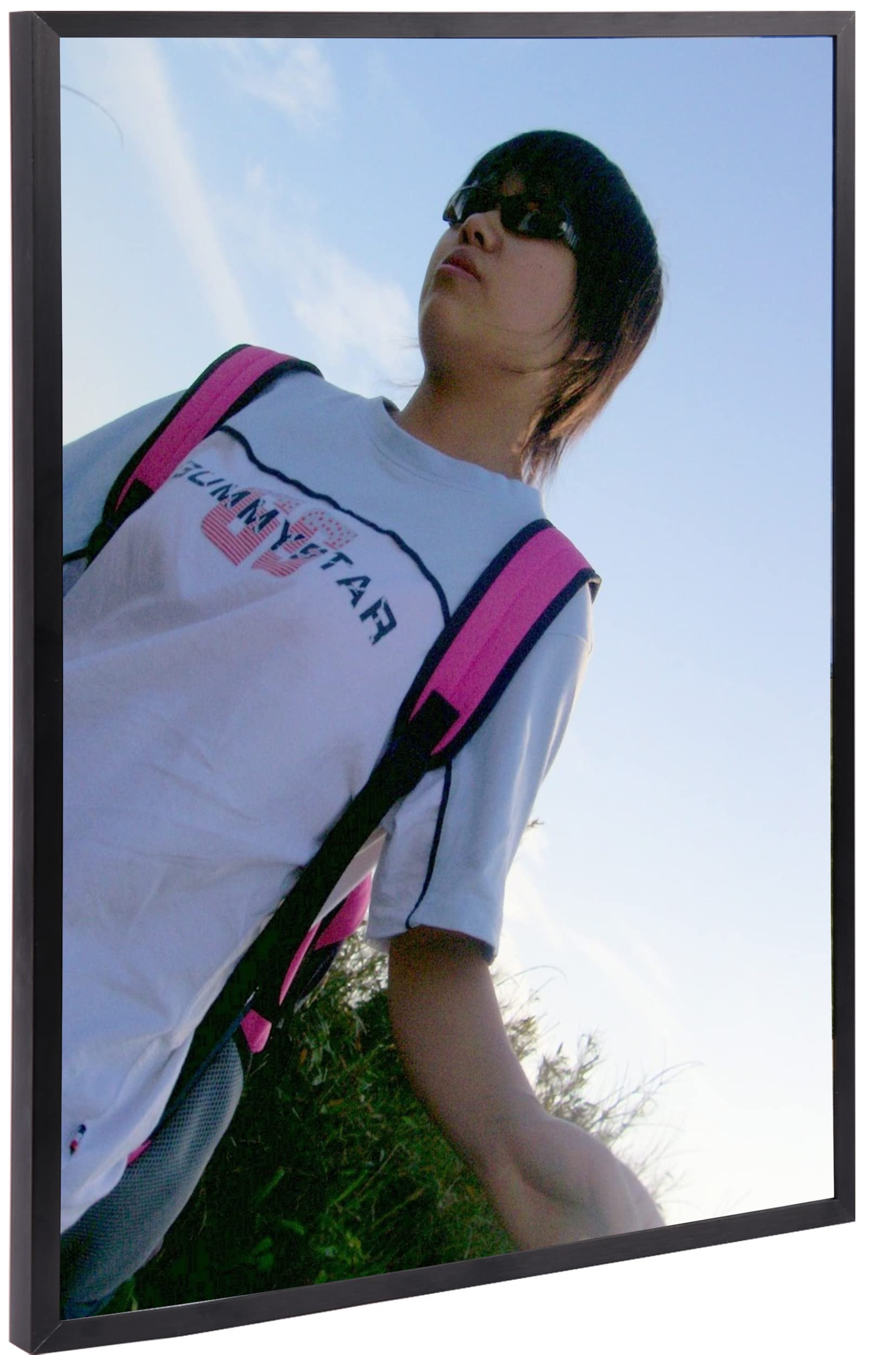 Aynoo 16x20 Poster Frame Black, Display Picturess 16x20 Metal Picture Frame,Aluminium Industries Studio Gallery Frame
