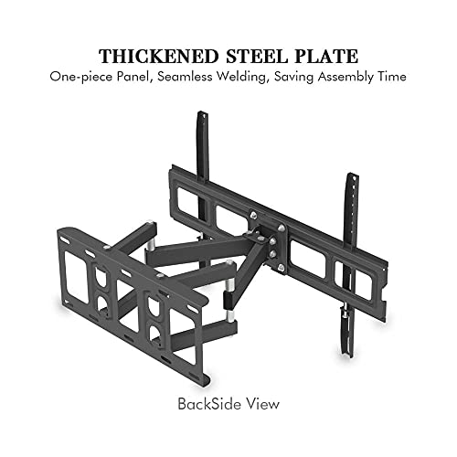 Stainless Steel Portable TV Wall Stand for Most 32-70 Inches Flat Curved TVs,Slim TV Wall Bracket up to 50KG Tilting Height Adjustable, Max VESA 600x400mm
