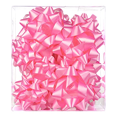 WRAPAHOLIC Pink Gift Bow Assortment (12 Bows) for Birthday, Wedding, Christmas, Baby Shower, Bridal Showers