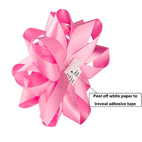 WRAPAHOLIC Pink Gift Bow Assortment (12 Bows) for Birthday, Wedding, Christmas, Baby Shower, Bridal Showers
