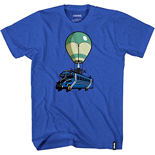 FORTNITE Boys Officially Licensed Logo Character Graphic T-Shirt, Royal Blue Heather, X-Large US