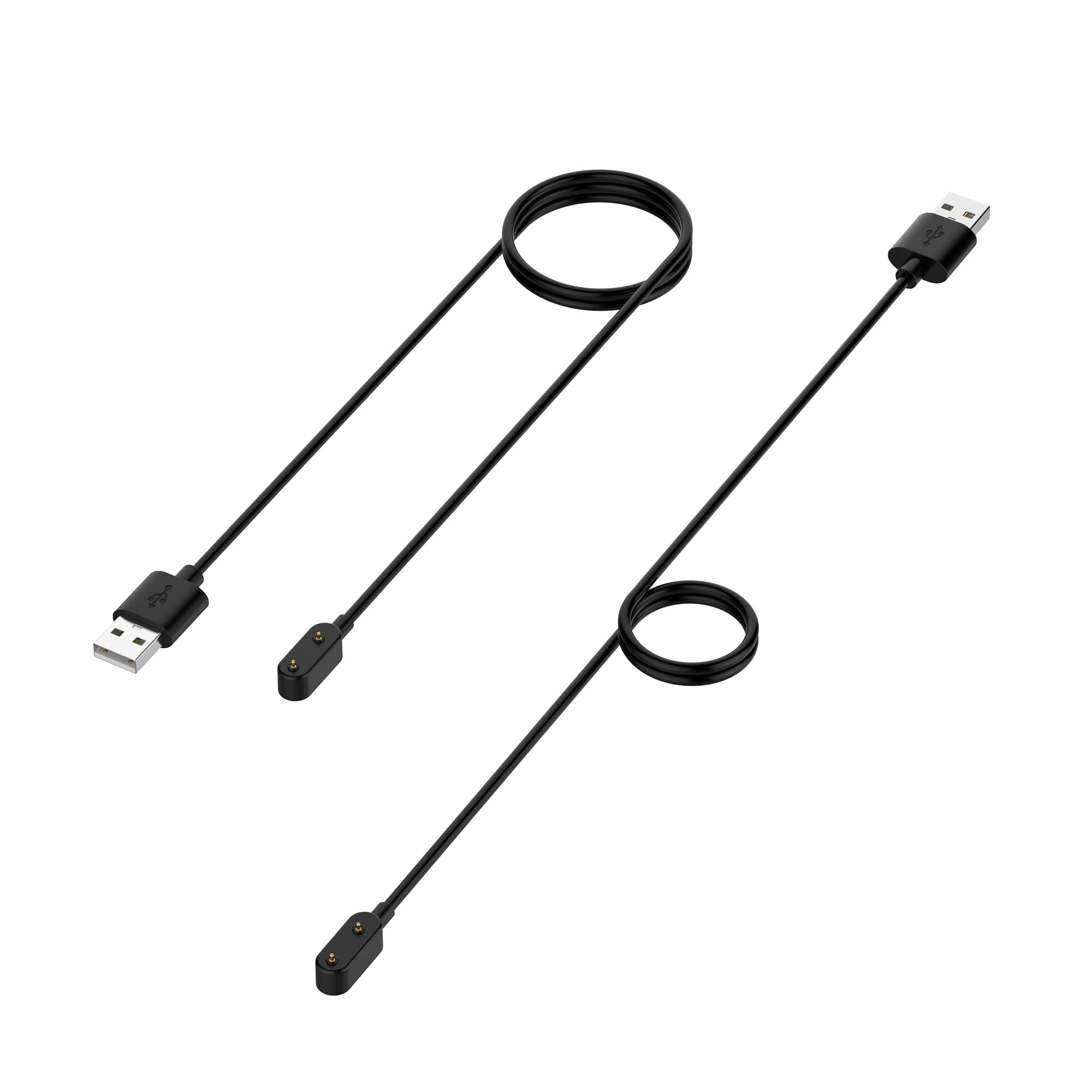 Charger Compatible with Huawei Watch Fit Charger,3.3ft 100CM USB Charging Cable Charger Cradle Dock for Huawei Watch Fit/Band 6/Honor Band 6/Watch EX(Black+Black)