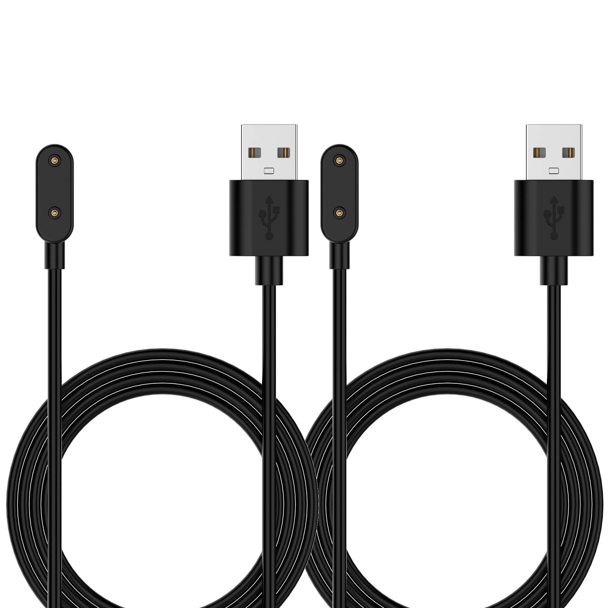 Charger Compatible with Huawei Watch Fit Charger,3.3ft 100CM USB Charging Cable Charger Cradle Dock for Huawei Watch Fit/Band 6/Honor Band 6/Watch EX(Black+Black)