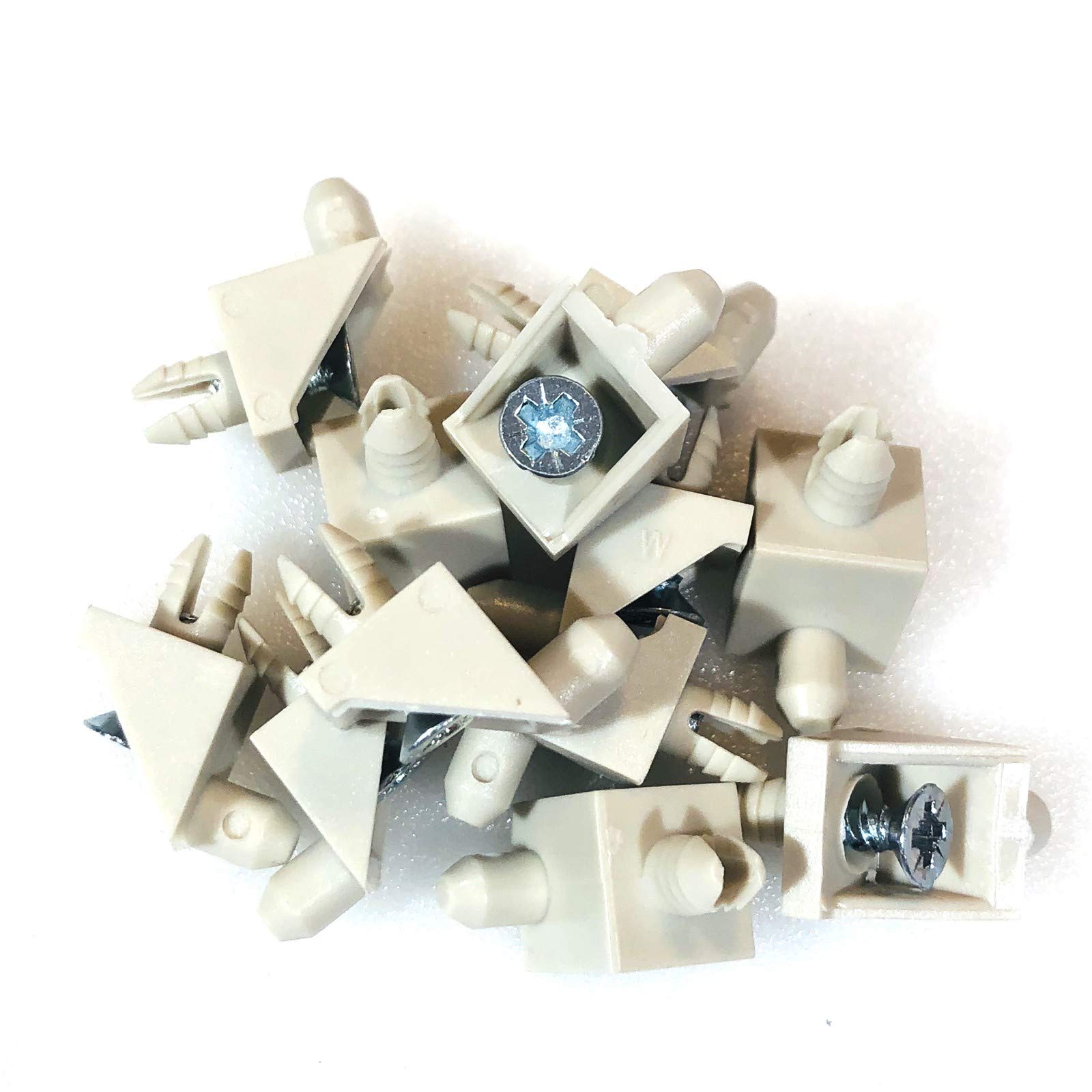 ReplacementScrews Beige Shelf Support Pins Compatible with IKEA Part 115344 (Pax, KOMPLEMENT) (Pack of 12)