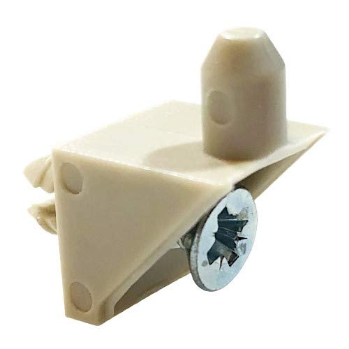 ReplacementScrews Beige Shelf Support Pins Compatible with IKEA Part 115344 (Pax, KOMPLEMENT) (Pack of 12)