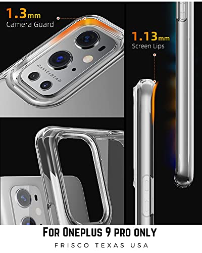 ArmadilloTek CaseBorne S Compatible with OnePlus 9 Pro Hybrid Clear Case (2021 Release) - Clear