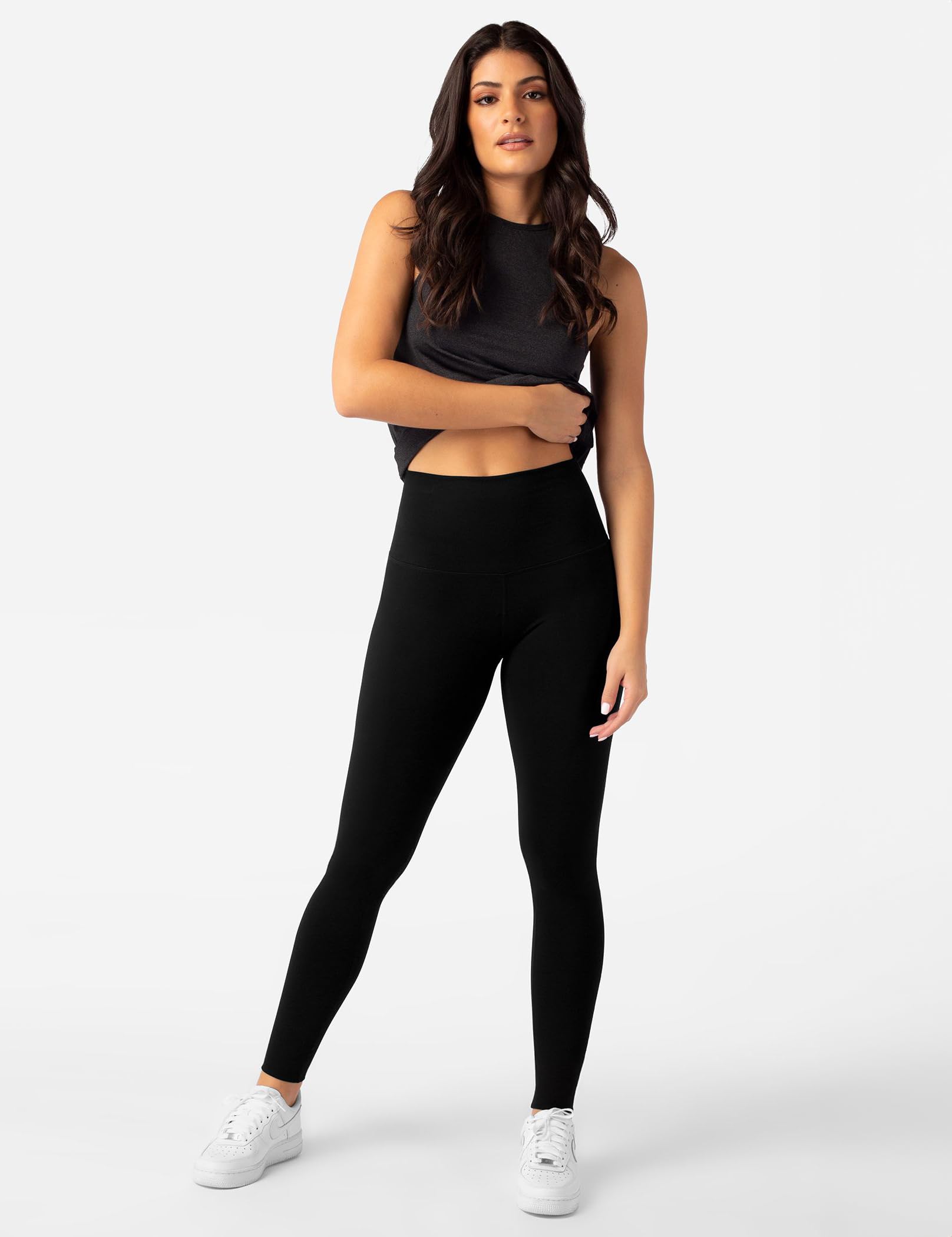 3 Pack High Waisted Leggings for Women No See Through Yoga Pants Tummy Control Leggings for Workout Running Buttery Soft (Black/Black/Black, S/M)