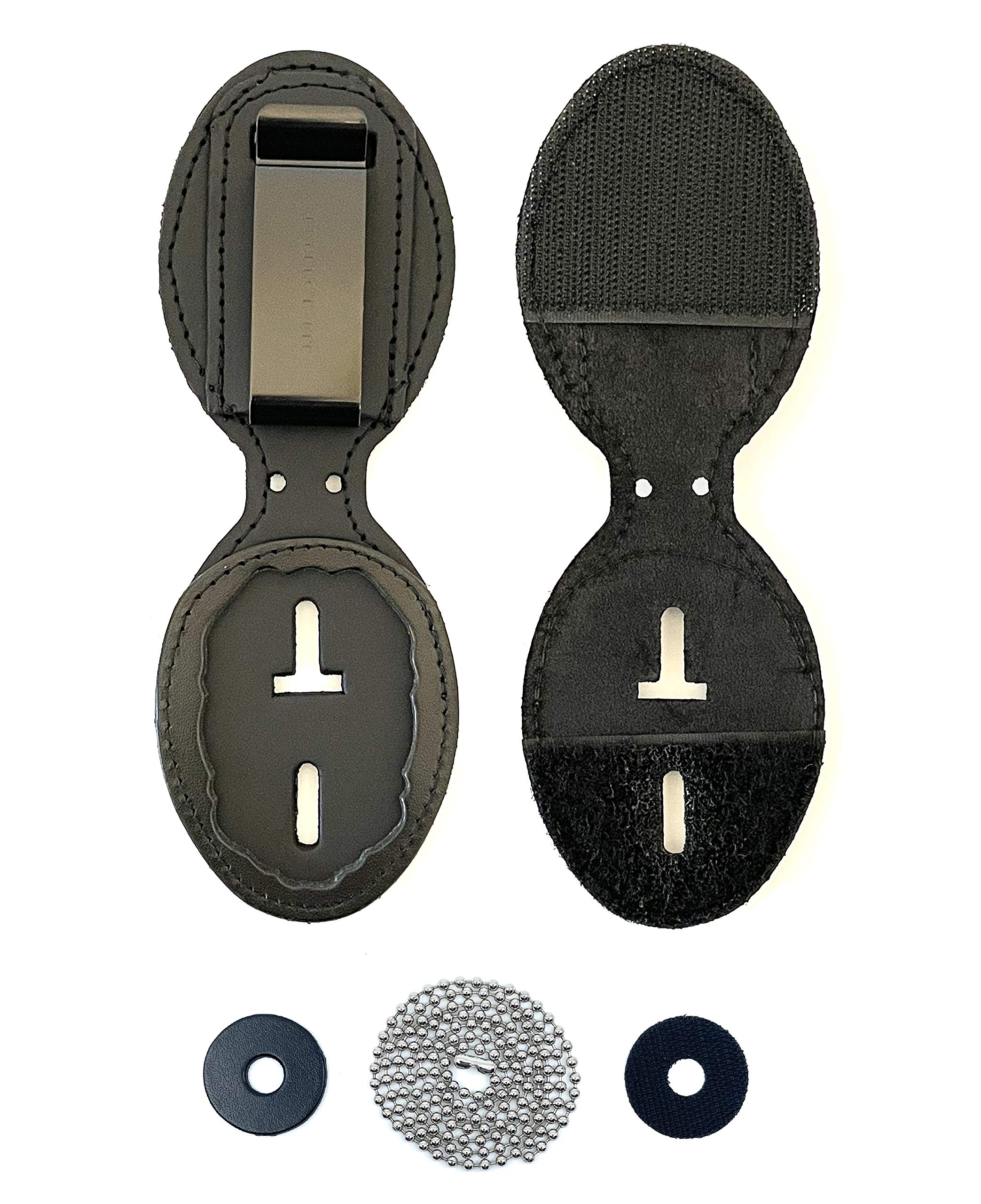 Perfect Fit Shield Wallets Pennsylvania State Police and Pennsylvania State Corrections. PSP/PSC Clip on Badge Holder with Neck Chain