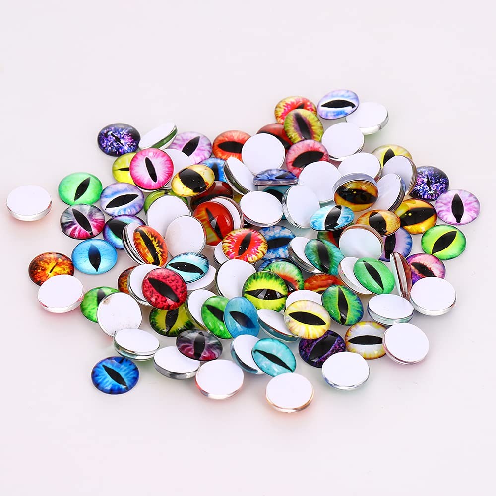 UND 100Pcs Googly Wiggle Eyes for DIY Self Adhesive Craft Sticker Wiggle Eyes for Children School Classroom Arts & Crafts Models 10mm