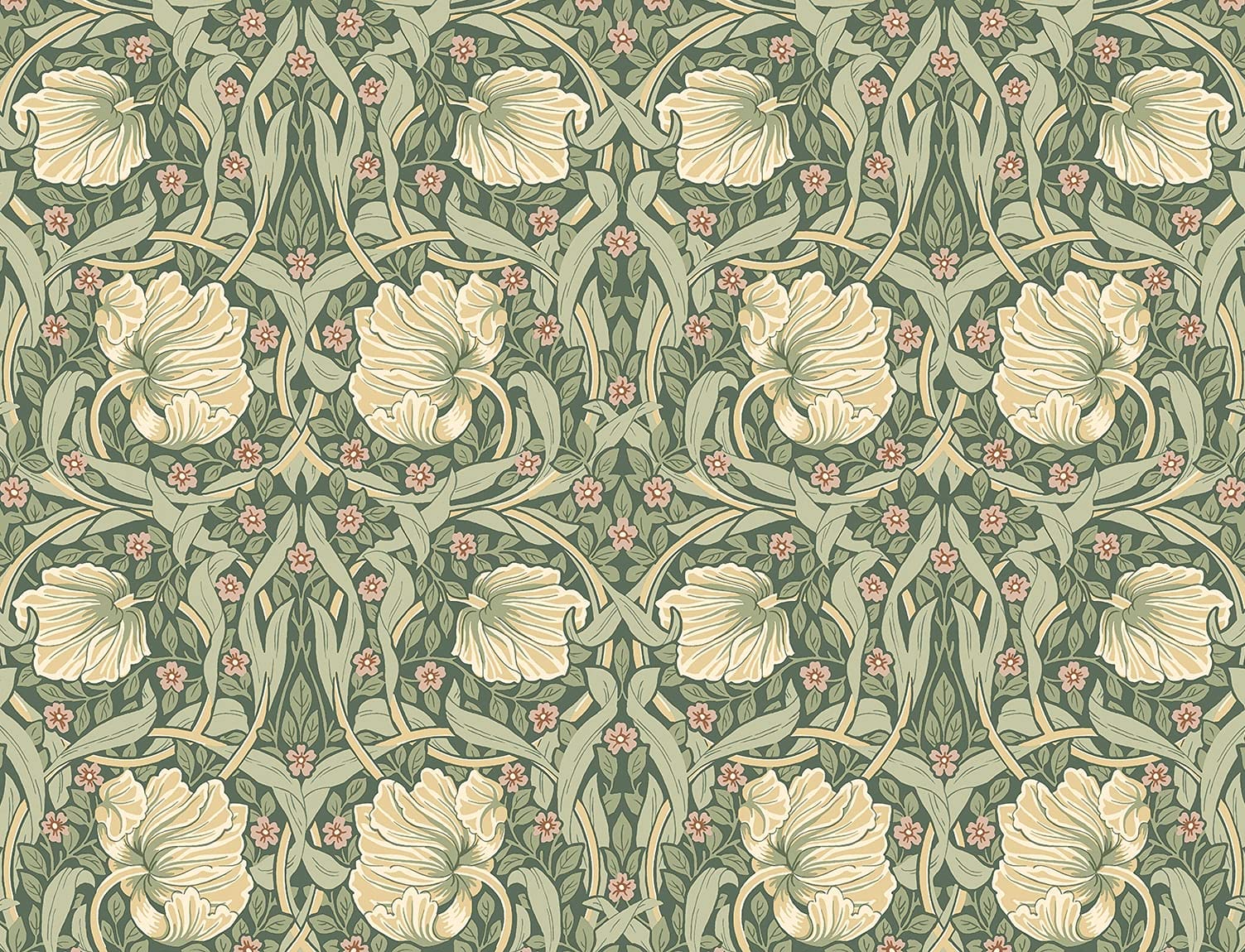 NextWall Pimpernel Floral Peel and Stick Wallpaper (Gardenia & Sage)