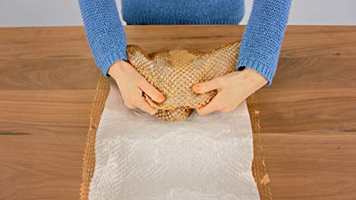 Ranpak Ready Roll natural Packing Paper 30 ft x 14 in | Honeycomp Wrapping Paper | sustainable, environmentally friendly, 100% paper made in the USA