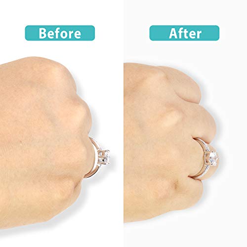 Invisible Ring Size Adjuster for Loose Rings Ring Adjuster Sizer Fit Any Rings Ring Guard Spacer (Clip-ON, 8 PCS)