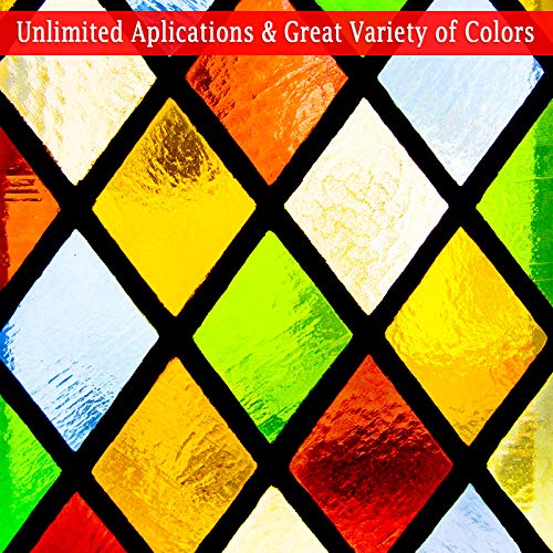 104 Pieces Cello Sheets Cellophane Wraps for DIY Arts Crafts Decoration (6 x 8 Inch)