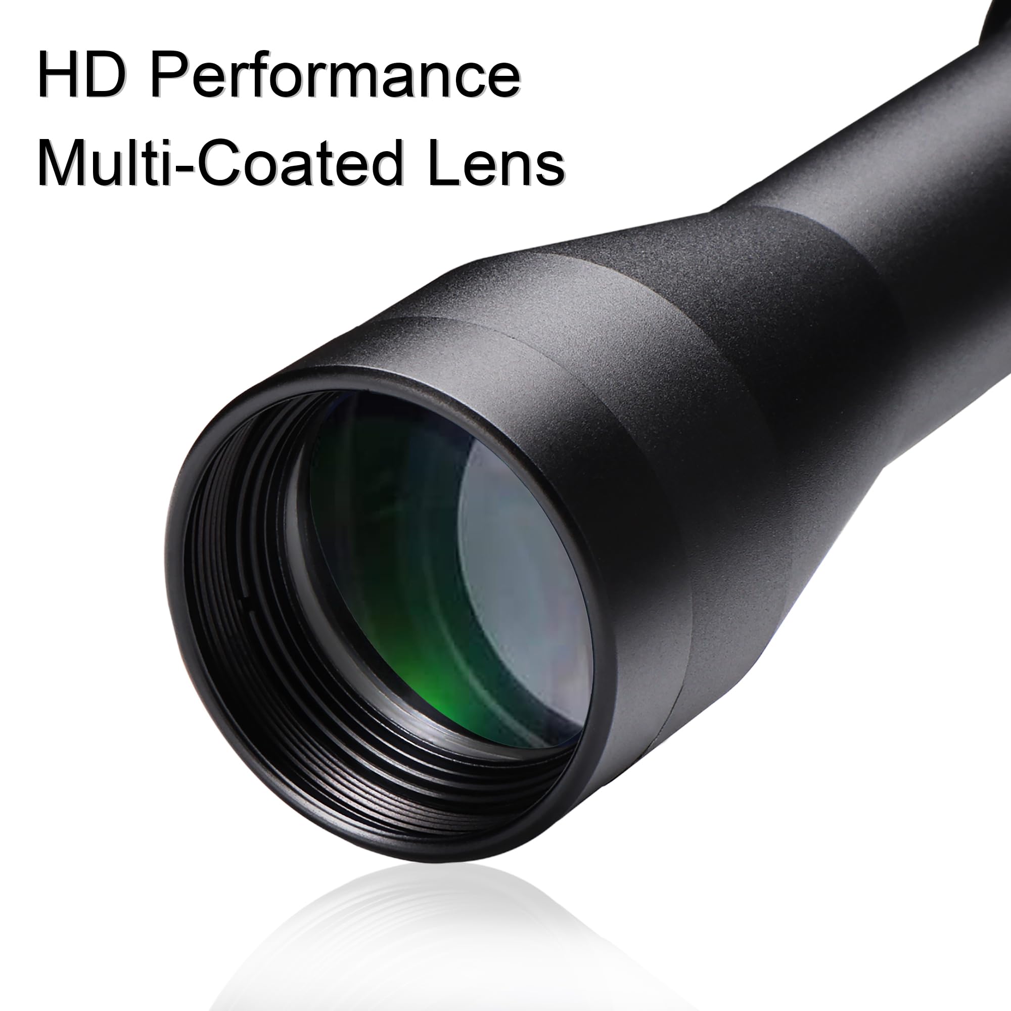 Rifle Scope, 3-9X32, 3-9X40, 3-9X50, Green Lens, Fast Focus Eyepiece, Free Ring Mounts, Air Rifle Scope, Optics Reticle Crosshair Scope (3-9X32)
