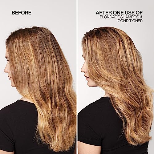 REDKEN Extend Blondage Color Depositing Purple Shampoo and Conditioner |Toner For Blonde Hair | Neutralizes Brass & Moisturizes Hair | With Pure Violet Pigments