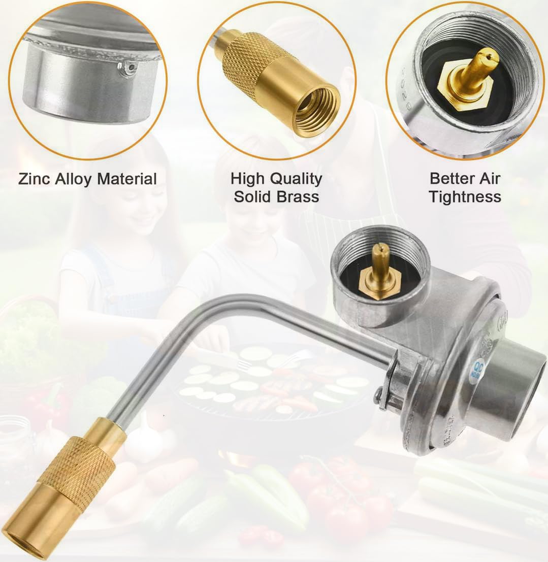 Outdoor Bazaar Griddle Regulator Replacement for Blackstone 17/22 Inch & Pit Boss/Pit BOSS Griddles, Brass & Zinc Alloy, 25000 BTU/hr, 11"W.C