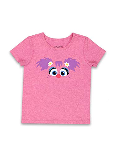 Isaac Mizrahi Loves Sesame Street Abby Cadabby Toddler Baby Short Sleeve Tee (4T, Pink)