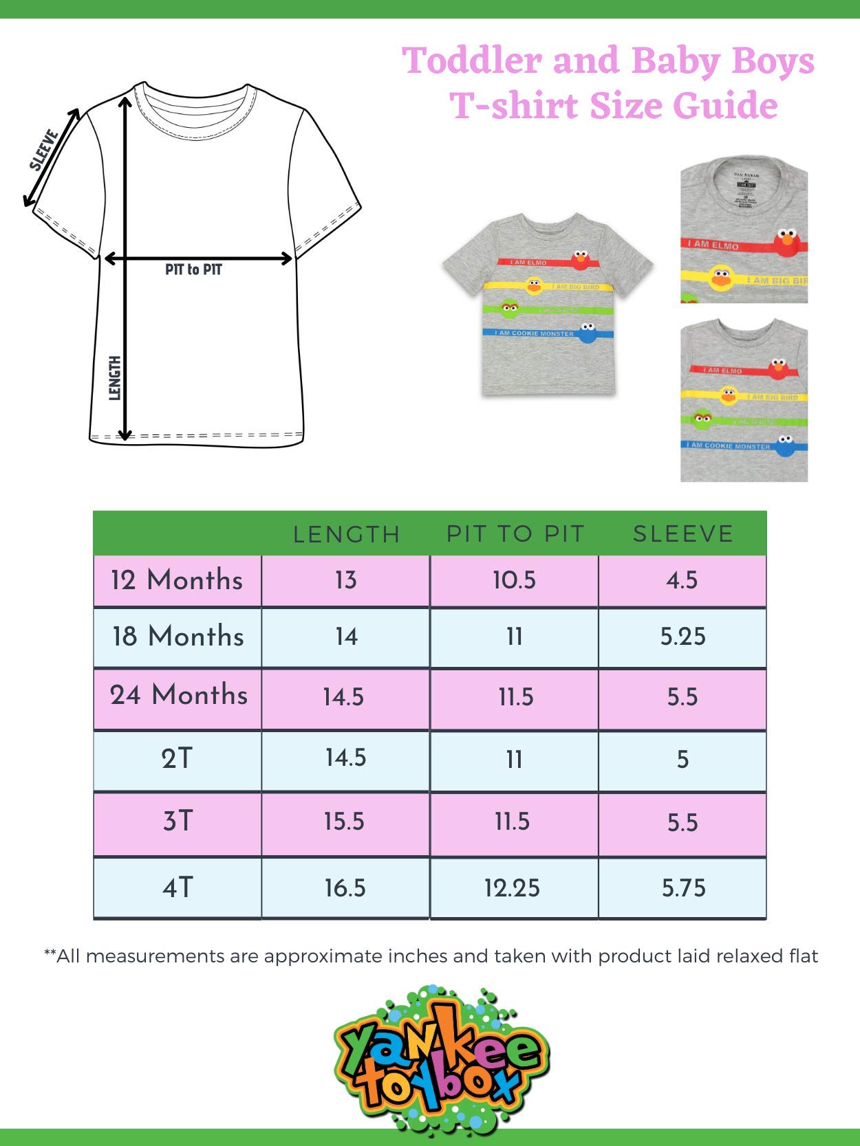 Isaac Mizrahi Loves Sesame Street Gang Elmo Toddler Baby Short Sleeve Tee (24 Months, Gray)
