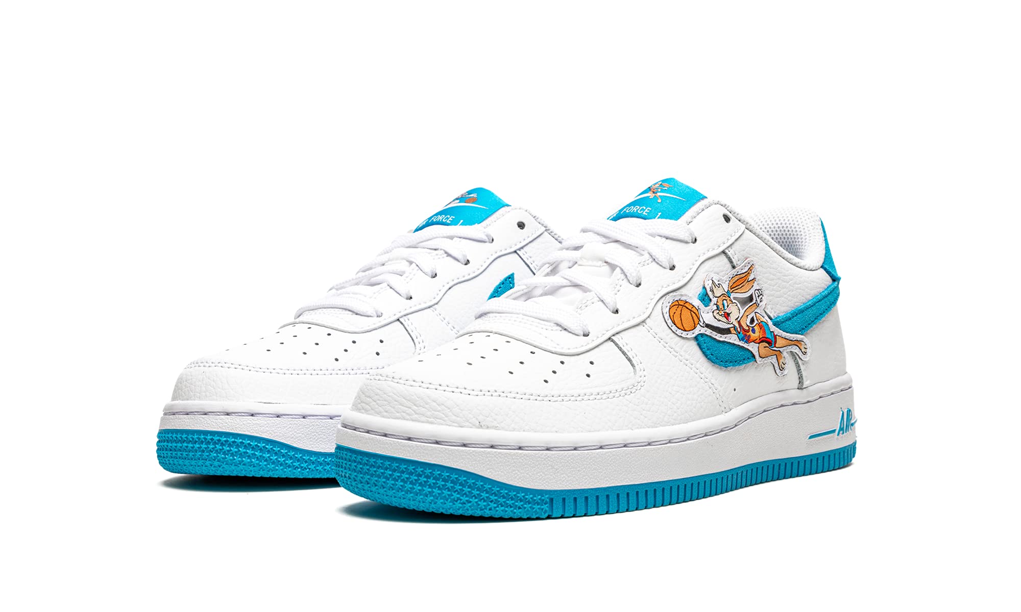 Nike Kids Boys Air Force 1 gs Dm3353 Sneakers, White/Light Blue Fury-white, 6.5 Big Kid