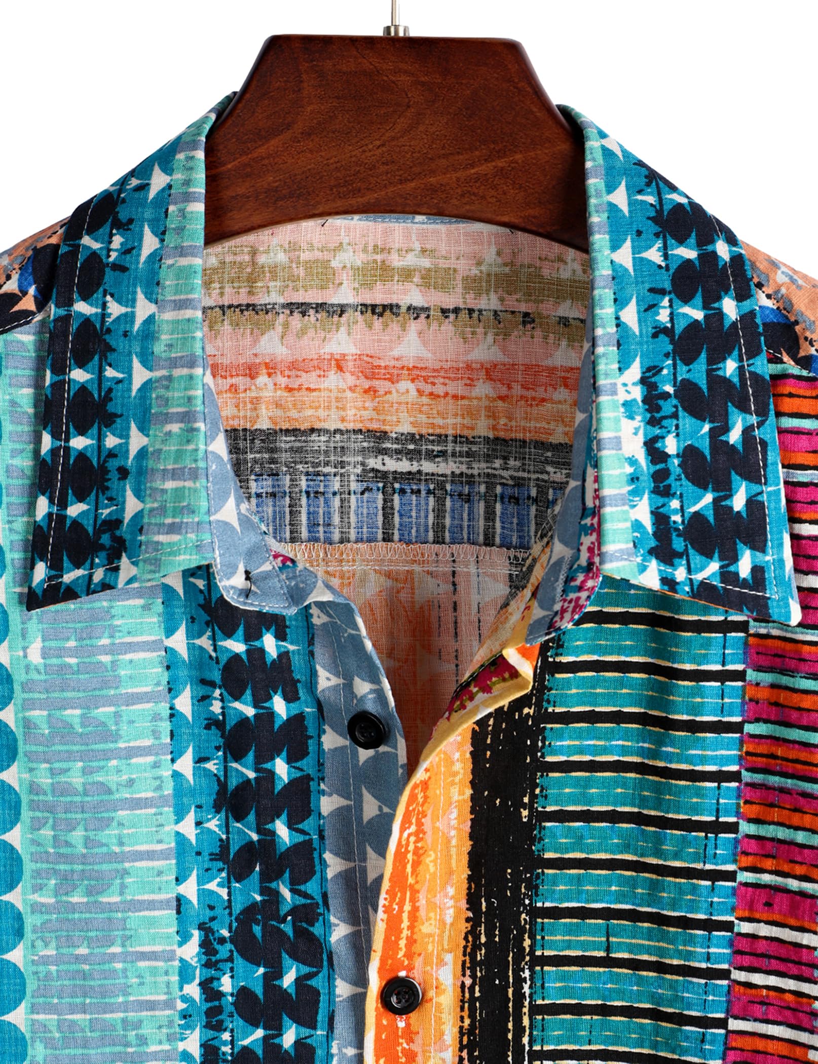 VATPAVE Mens Casual Hawaiian Floral Shirts Short Sleeve Button Down Tropical Shirts Beach Summer Shirts Large Multicolor