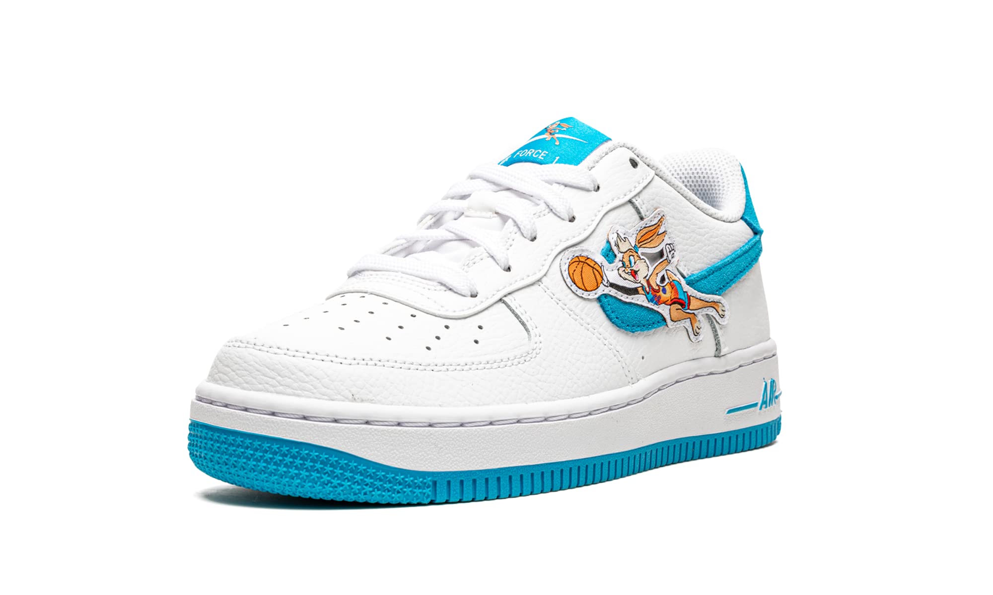Nike Kids Boys Air Force 1 gs Dm3353 Sneakers, White/Light Blue Fury-white, 6.5 Big Kid